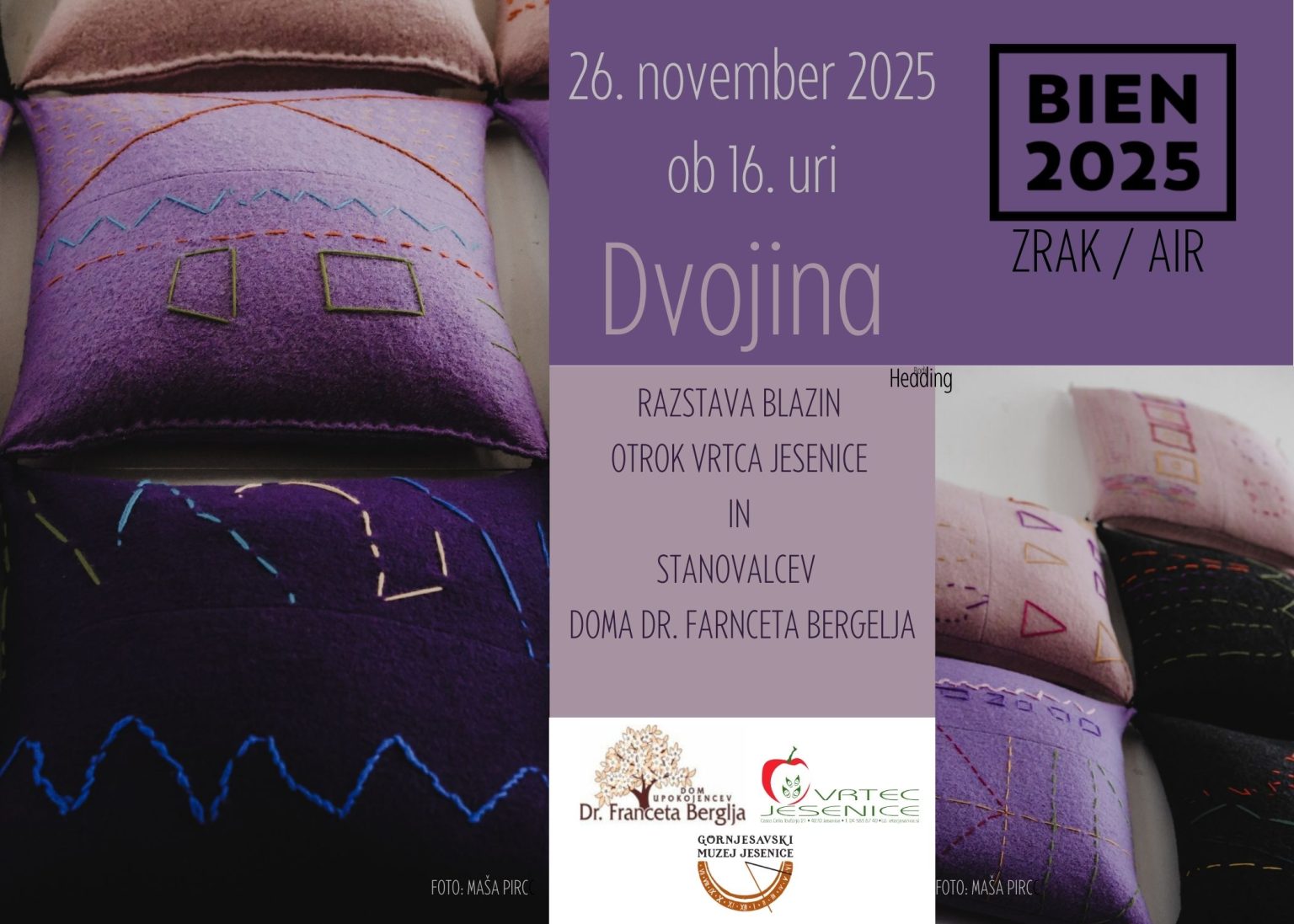 26. november 2025 ob 16. uri: BIEN 2025 - Dvojina, odprtje razstave ...